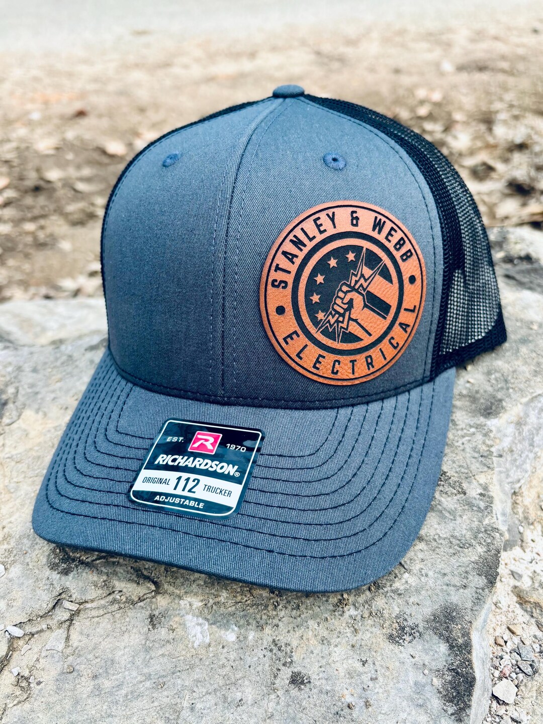Custom Electricial Company Leather Hats, Electirican Hat, Electrical ...