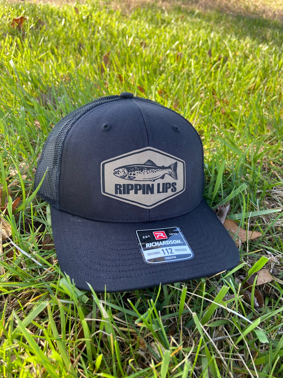 Kids Rippin Lips Fishing Hat, Boys Fishing Hat, Trout Hat, Personalized ...