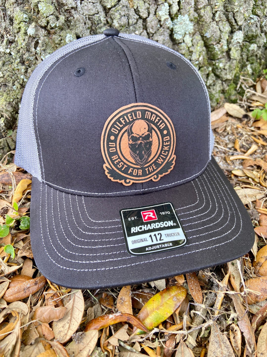 Oilfield Hat, Oilfield Worker Hat, Oil Rig Leather Patch Hat ...