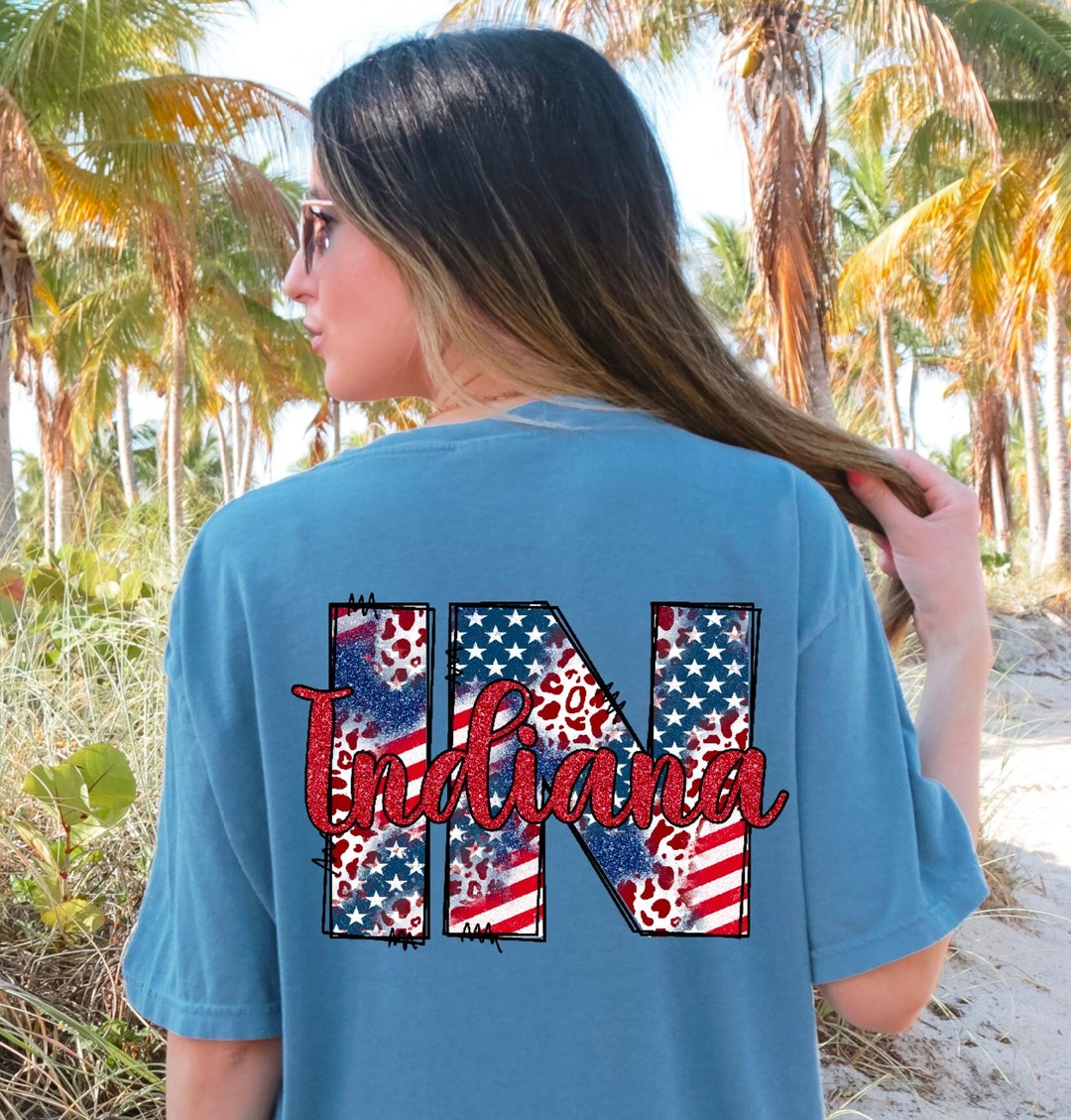 Patriotic Indiana Png Sublimation Design, State Png, Indiana Png, 4th ...