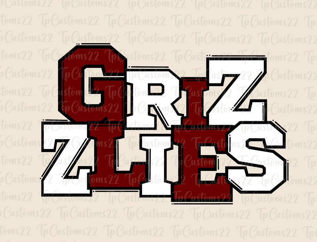 Grizzlies Maroon Football PNG, School Mascot Png, Maroon & White ...