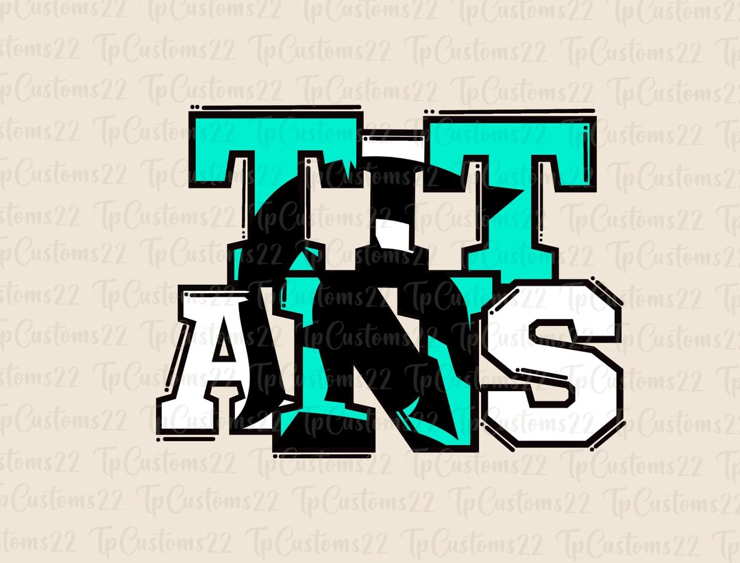 Titans Mint Football PNG, Football Png, Mint and White Titans, Football ...