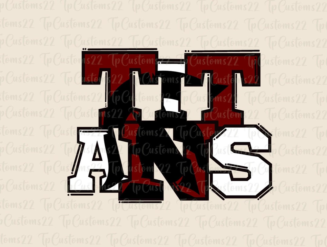 Titans Maroon Football PNG, Football Png, Maroon and White Titans ...