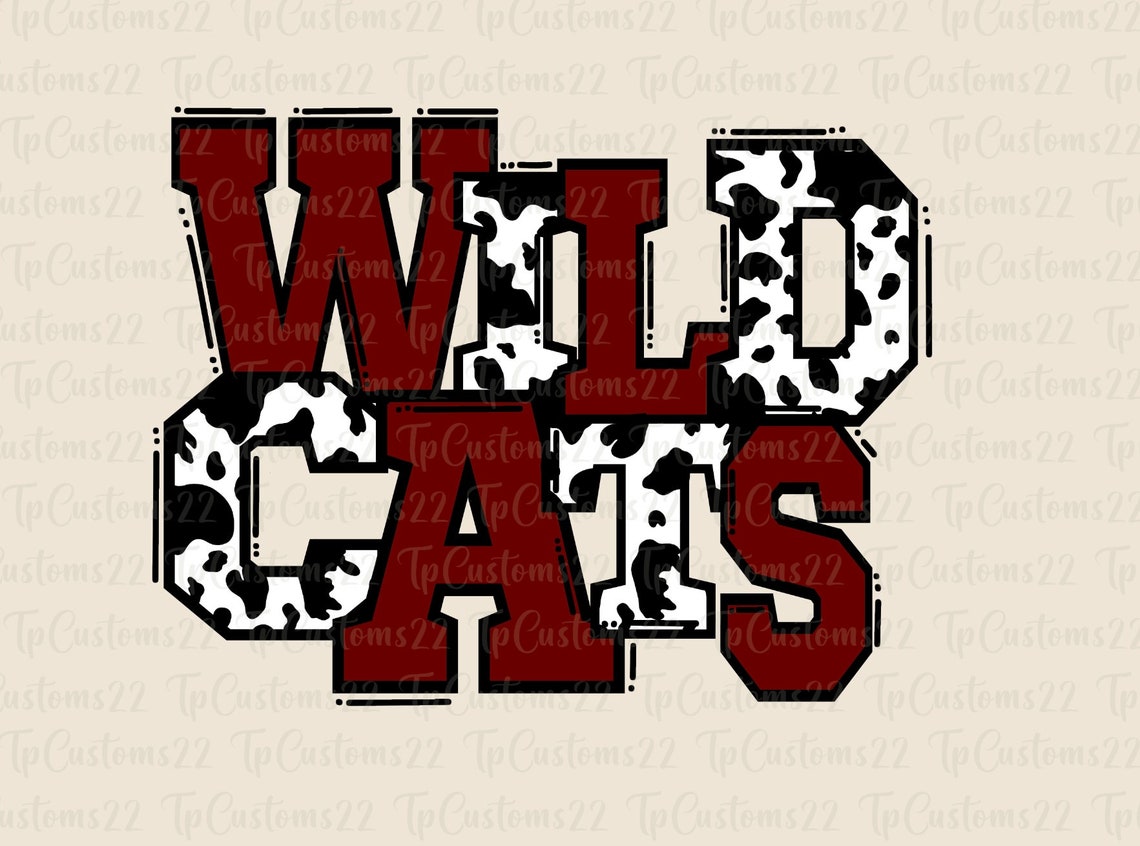 Wildcats Maroon Football PNG, School Mascot Png, Maroon and White ...