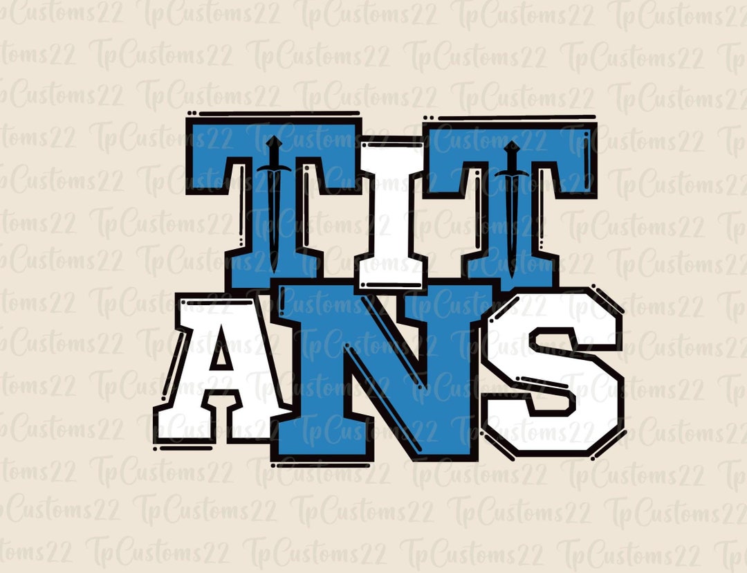 Titans Blue Football PNG, Football Png, Blue and White Titans, Football ...