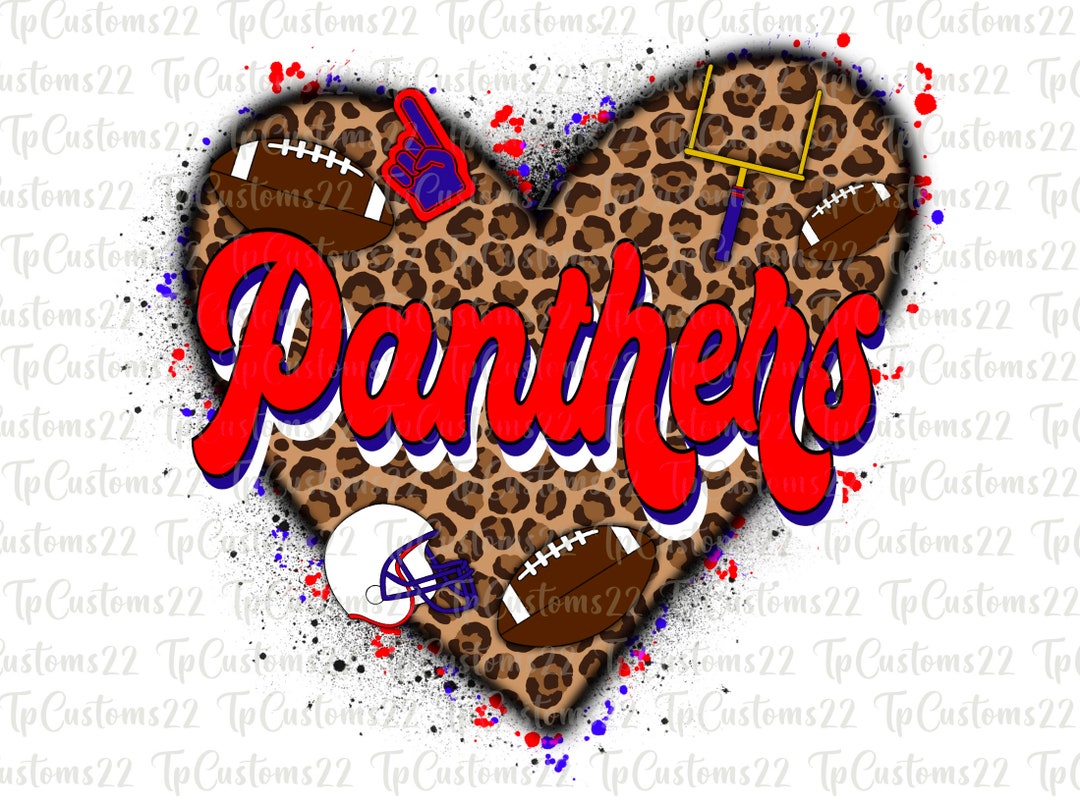 Football Panthers PNG, Football Png, Red and Blue Panthers, Football ...