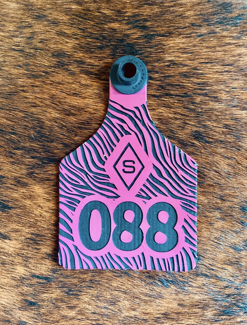Custom Zebra Engraved Cattle Ear Tag, Cattle Ear Tags, Custom Cattle ...