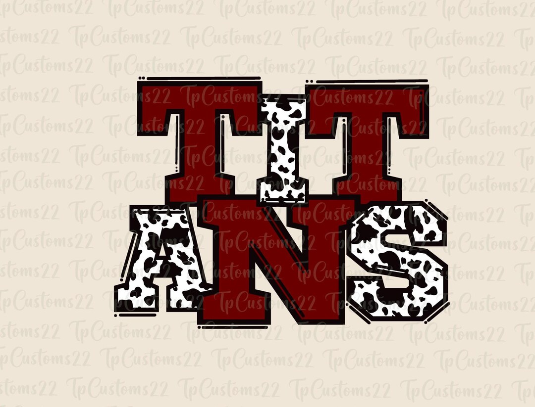 Titans Maroon Football PNG, Football Png, Maroon and White Titans ...