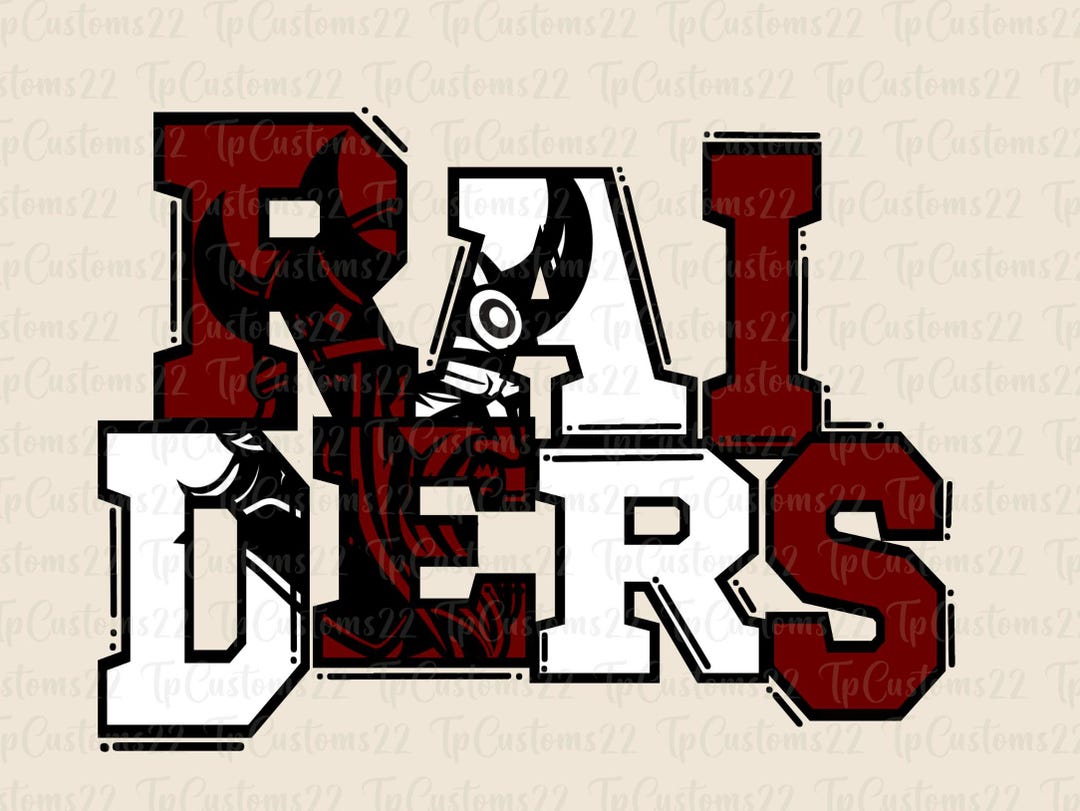Raiders Maroon Football PNG, School Mascot Png, Maroon and White ...
