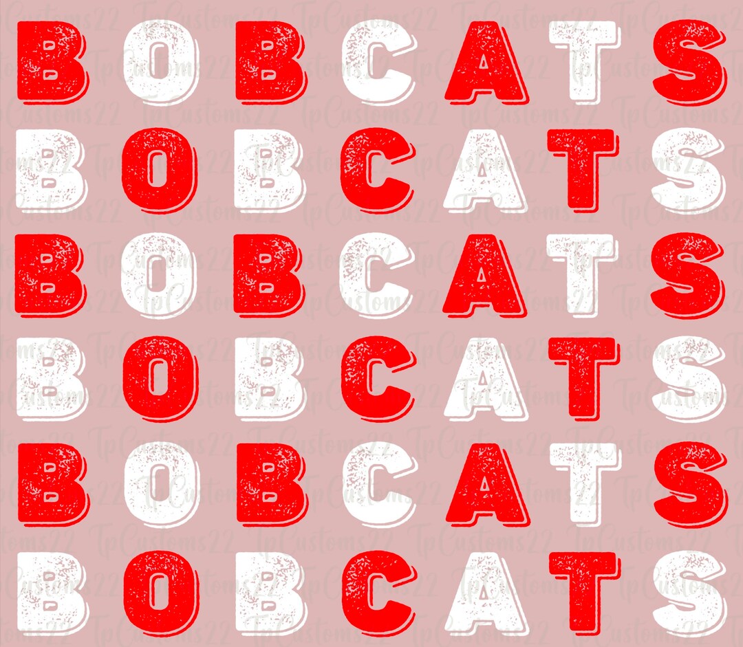 Bobcats PNG, School Mascot Png, Red and White Bobcat, School Colors ...