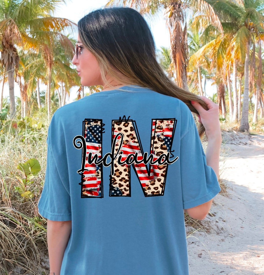 Patriotic Indiana Png Sublimation Design, State Png, Indiana Png, 4th ...