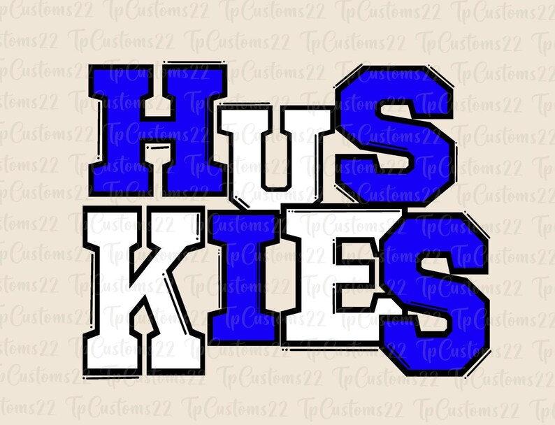 Huskies Blue Football PNG, School Mascot Png, Blue & White Huskies ...