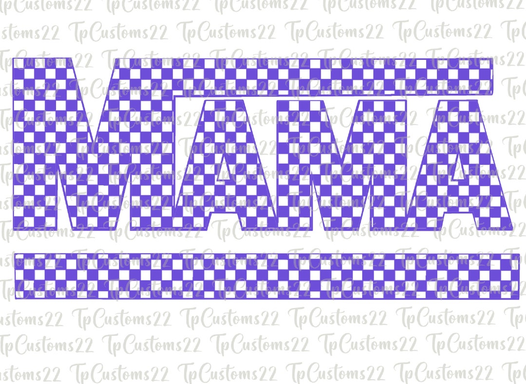 Checkered Mama PNG, Checkered Png, Purple Mama Png, Badass Mom Png ...