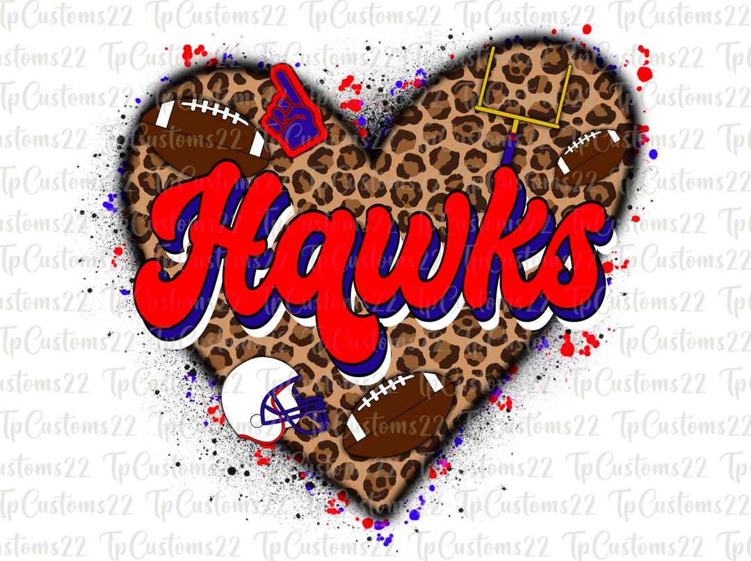Football Hawks PNG, Football Png, Red and Blue Hawks, Football Shirt ...