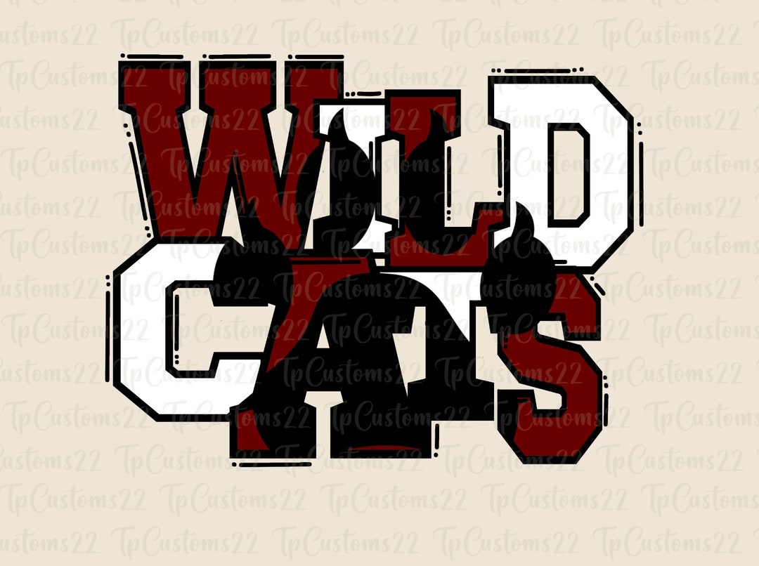 Wildcats Maroon Football PNG, School Mascot Png, Maroon and White ...