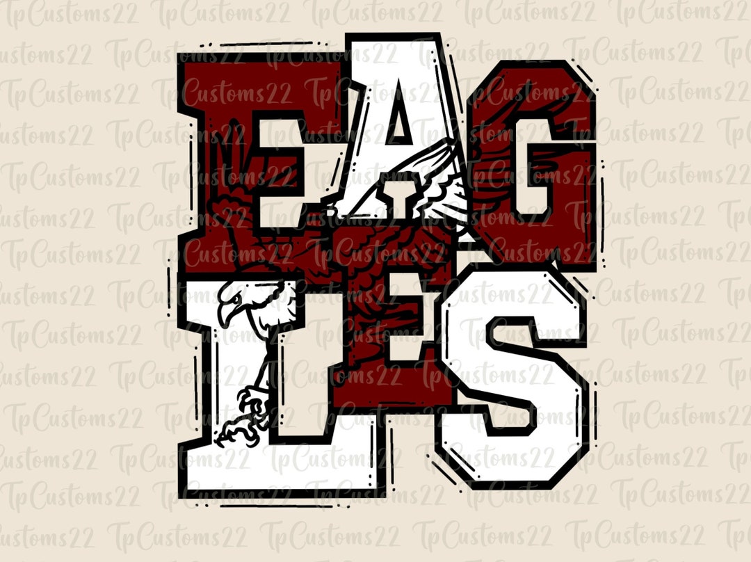Eagles Football PNG, Football Png, Maroon and White Eagles, Football ...