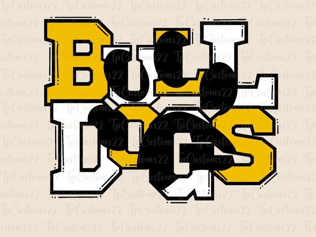 Bulldogs Gold PNG, Football Png, Gold Bulldogs, Football Shirt, Team ...