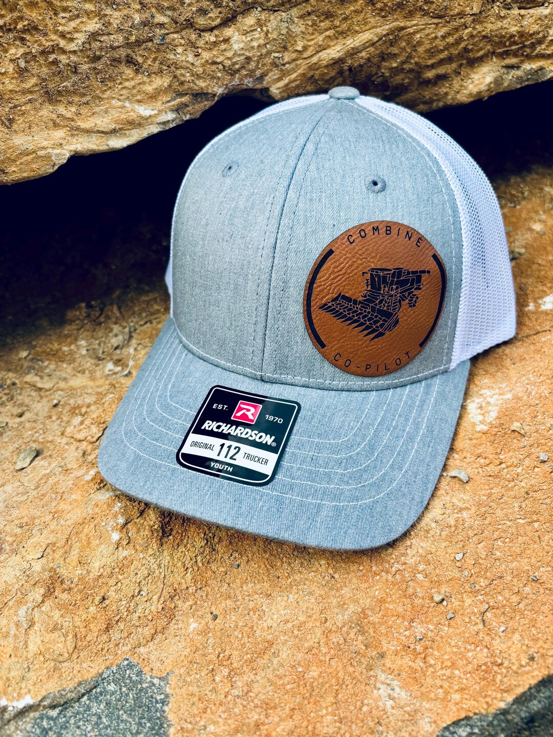 Combine Co-pilot Tractor Hat, Tractor Hat, Personalized Boys Hat, Farm ...