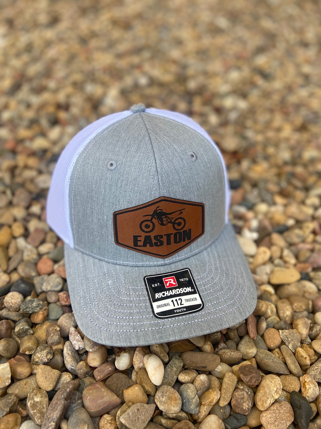 Personalized Motocross Hat, Motocross, Dirt Bike Leather Patch Hat ...