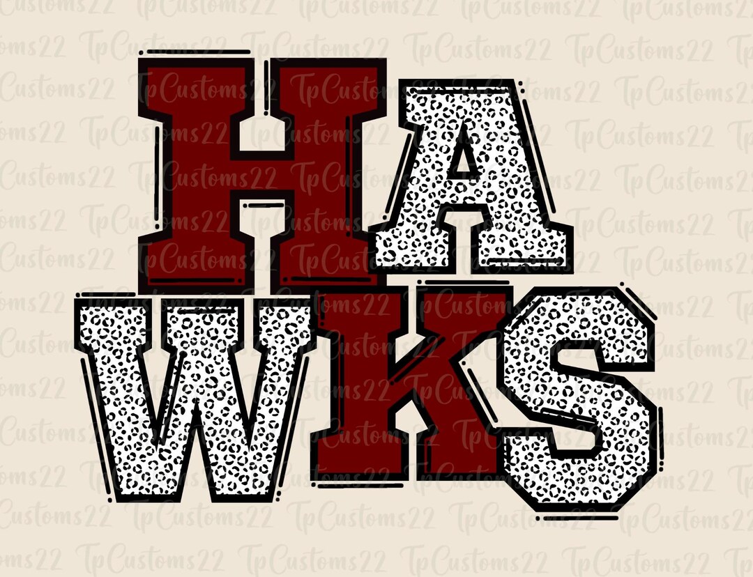 Hawks Maroon Football PNG, School Mascot Png, Maroon and White Hawks ...