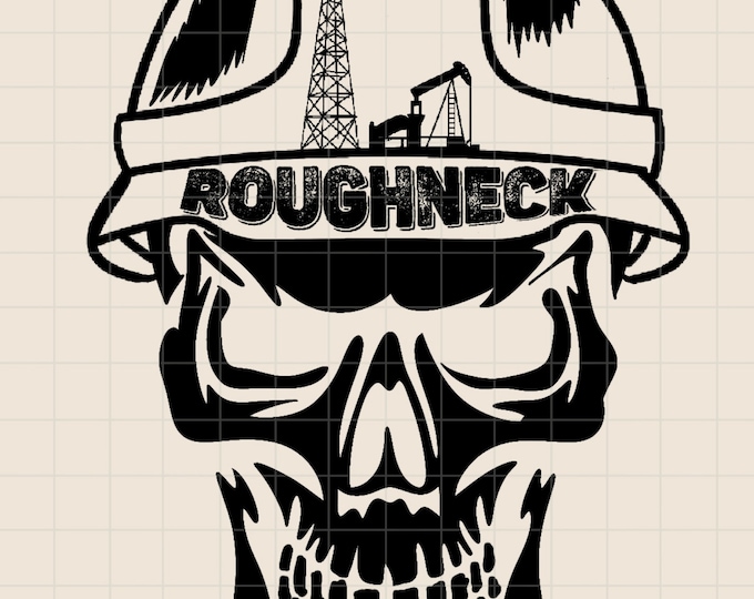 Oilfield Roughneck Skull Hard Hat PNG, Roughneck PNG, Oilfield Worker ...