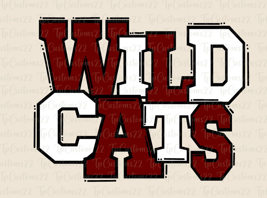 Wildcats Maroon Football PNG, School Mascot Png, Maroon and White ...