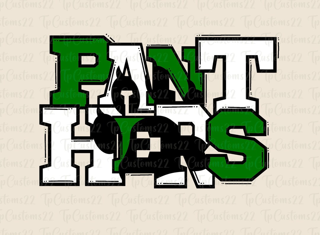 Football Panthers PNG, Football Png, Green and White Panthers, Football ...