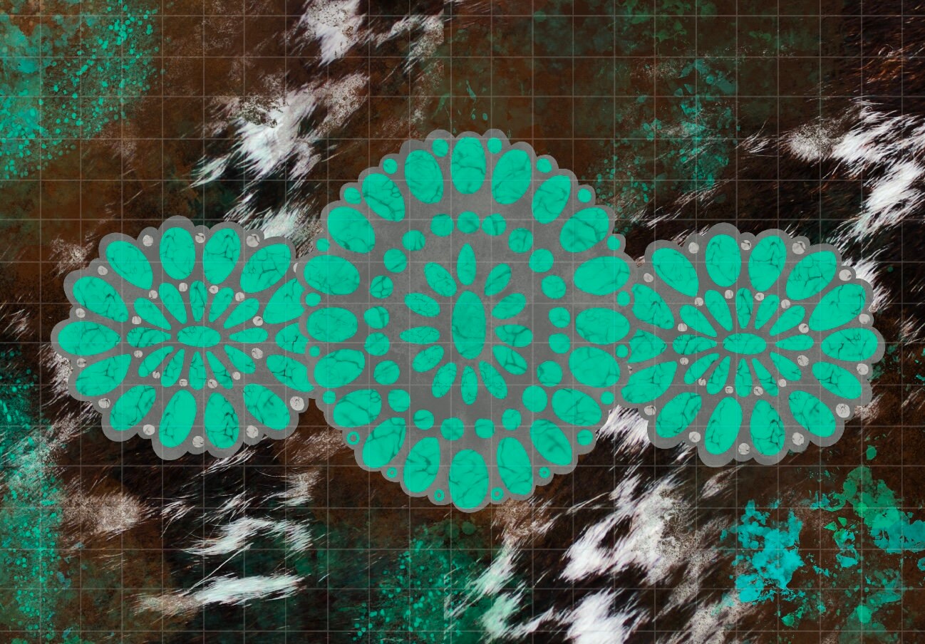 Turquoise Cowhide Glitter Background Png Sublimation Design - Etsy