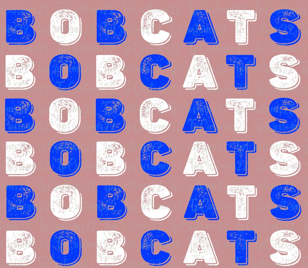 Bobcats PNG, School Mascot Png, Blue and White Bobcat, School Colors ...