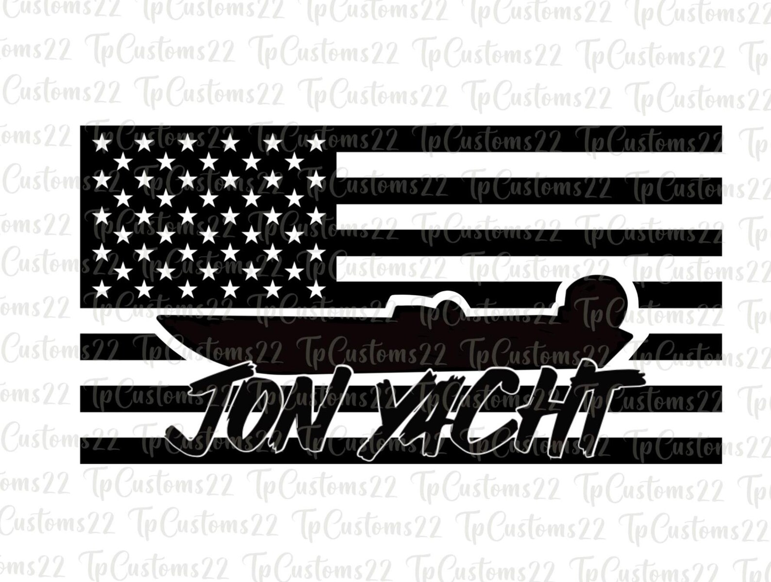 American Flag Jon Yacht PNG, Jon Boat Png, Jon Boat SVG, Jon Yacht Png ...