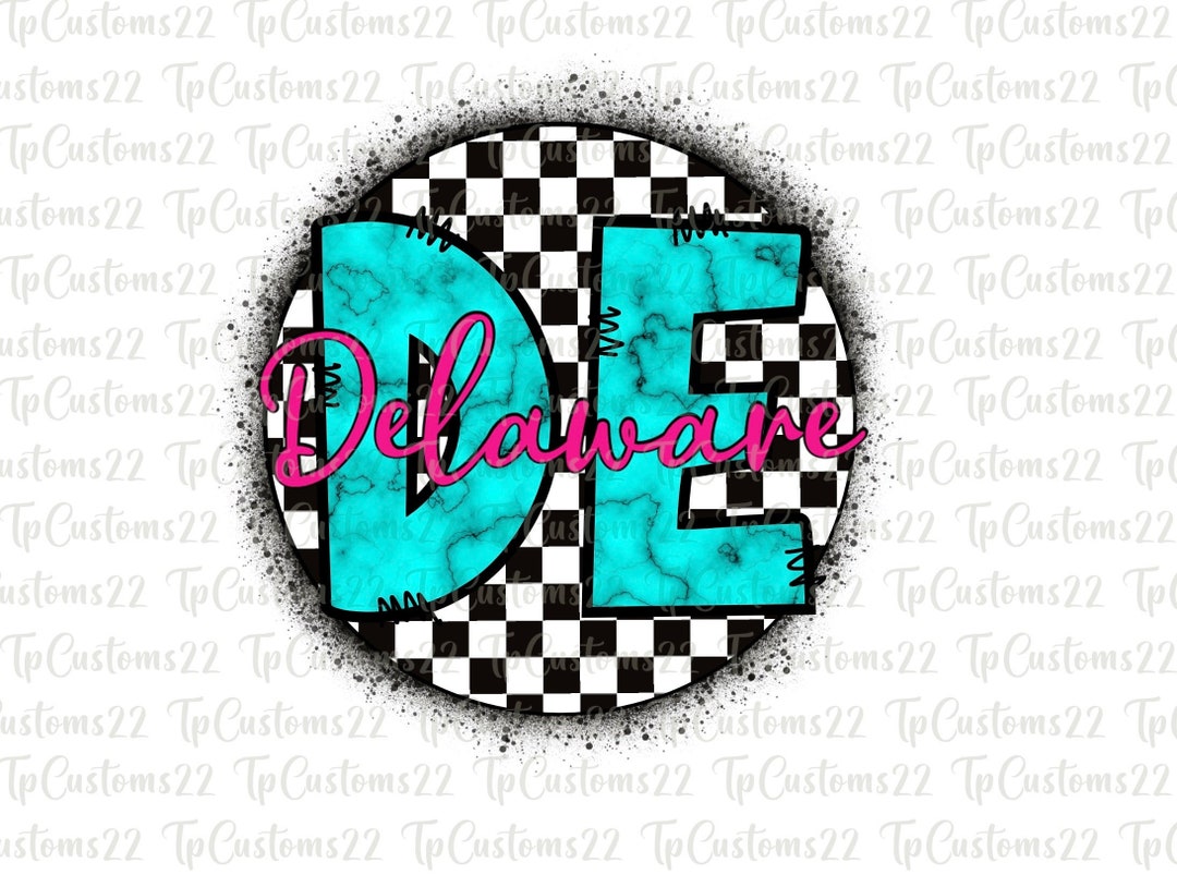 Retro 90s Delaware Png Sublimation Design, State Png, Delaware Png ...