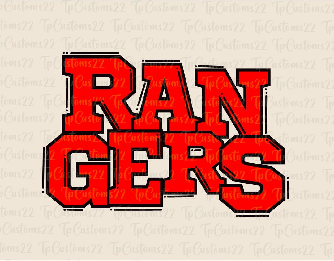Rangers Red Football PNG, School Mascot Png, Red & White Rangers ...