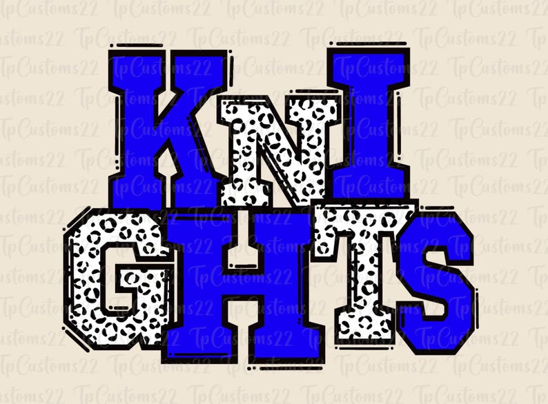 Knights Blue Football PNG, School Mascot Png, Blue and White Knights ...