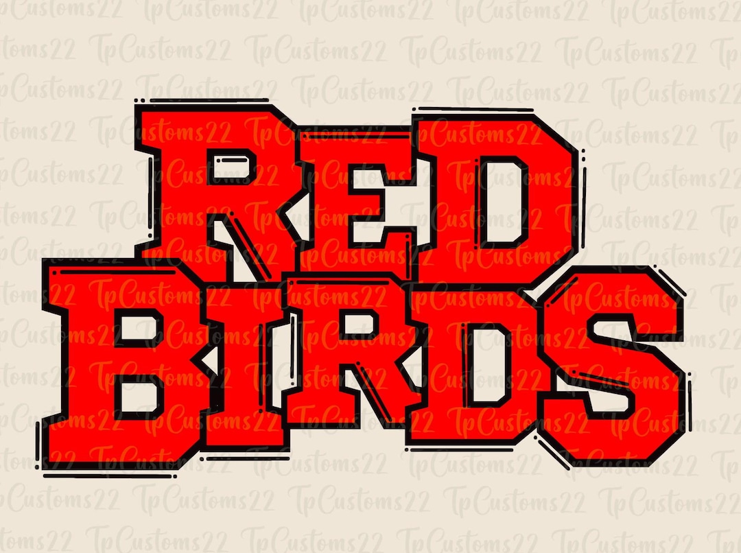 Redbirds Red Football PNG, School Mascot Png, Red & White Redbirds ...