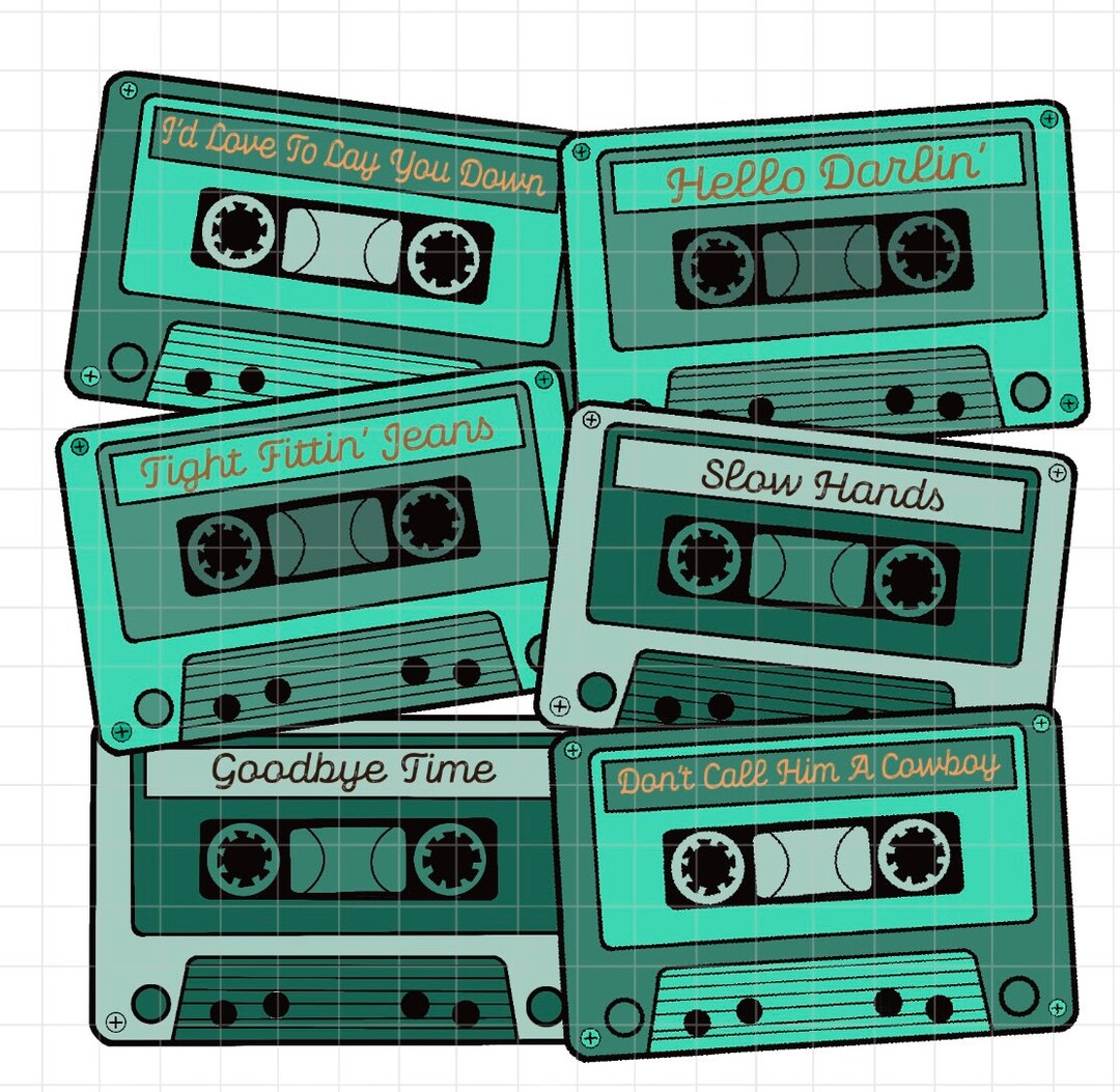 90s Country Cassette Tapes Png, Conway Twitty, Sublimation Design ...