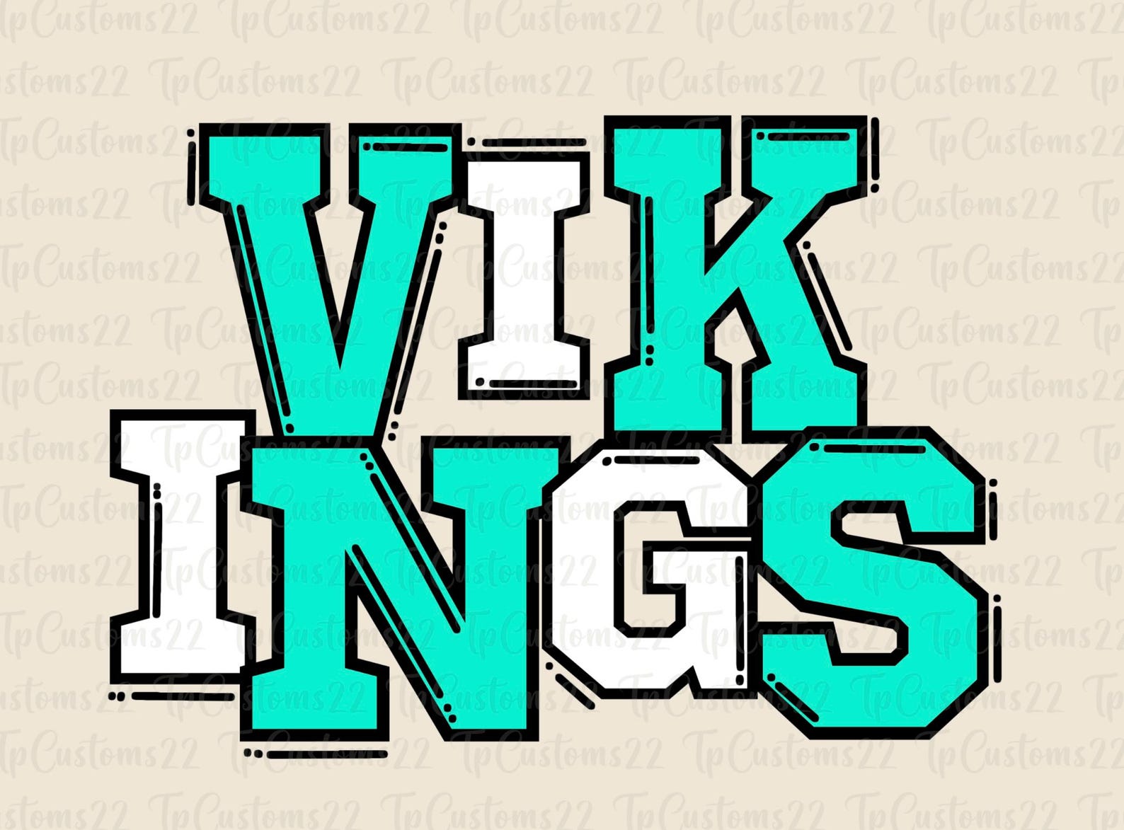 Vikings Mint Football PNG, School Mascot Png, Mint and White Vikings ...