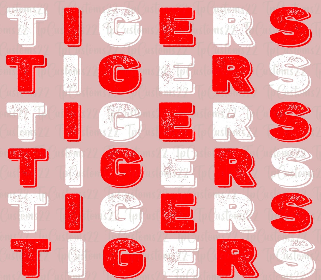 Tigers PNG, School Mascot Png, Red and White Tigers, School Colors ...