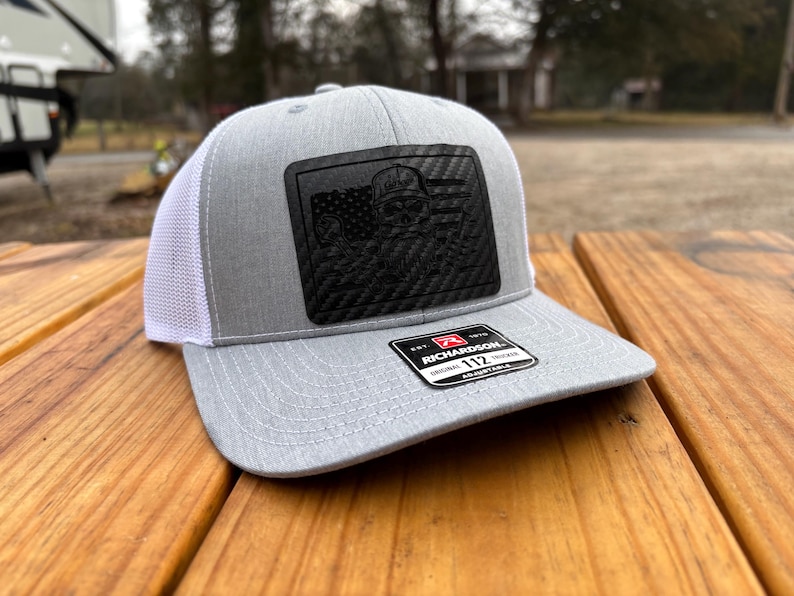 Mechanic Hat, Mechanics Hat, Mechanic Leather Patch Hat, Richardson 112 ...