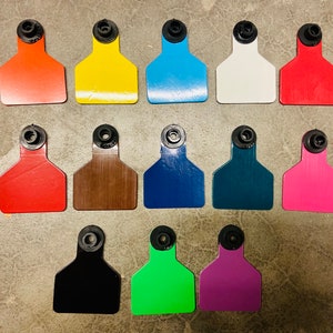 Custom Engraved Cattle Ear Tag, Cattle Ear Tags, Custom Cattle Tags ...