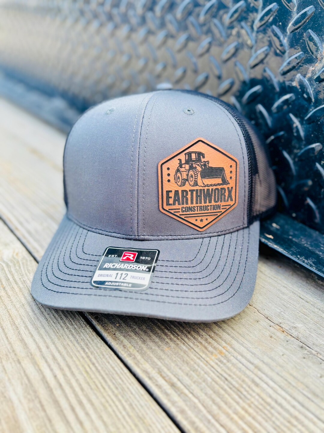 Custom Construction Company Leather Hat, Company Hat, Construction Hat ...