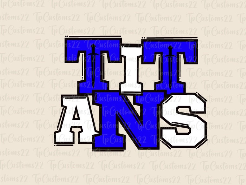 Titans Blue Football PNG, Football Png, Blue and White Titans, Football ...