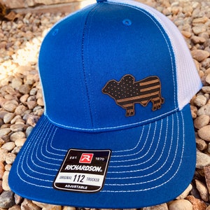 Leather Brahman Hat Leather, Brahma Bull Hat, Stock Show Hat, Leather ...