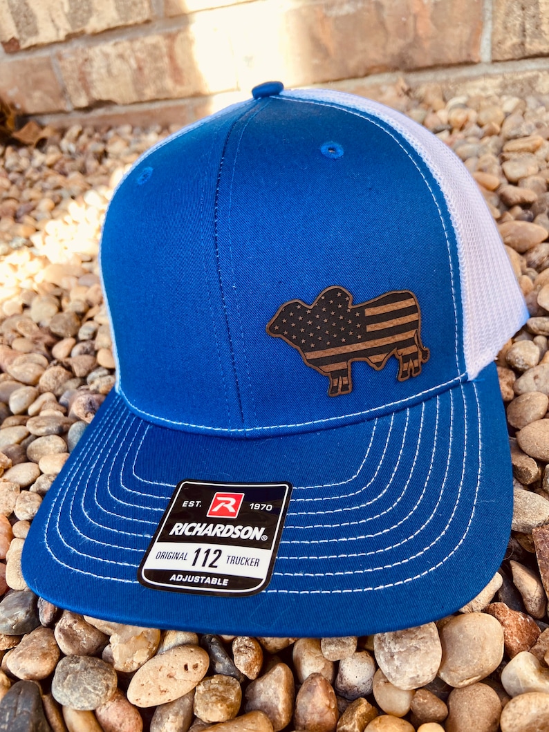 Leather Brahman Hat Leather Brahma Bull Hat Stock Show Hat - Etsy