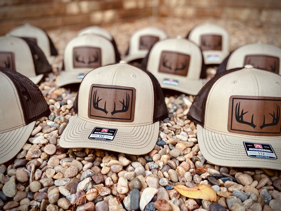 Hunting Fishing Leather Patch Hat Richardson 112 Snapback - Etsy