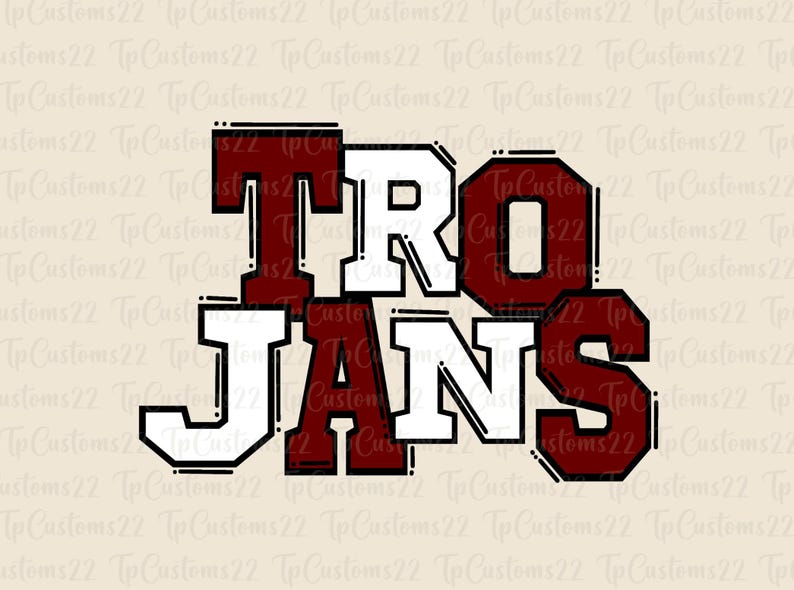 Trojans Maroon Football PNG, School Mascot Png, Maroon and White ...