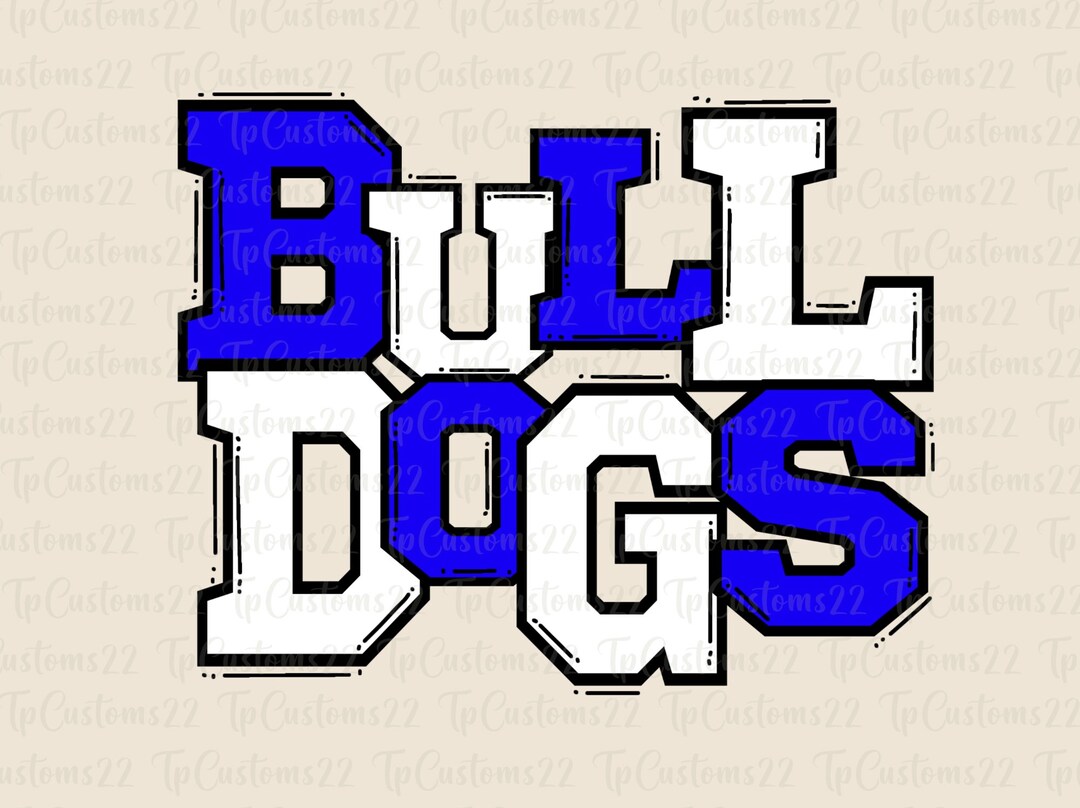 Bulldogs Blue PNG, Football Png, Blue Bulldogs, Football Shirt, Team ...