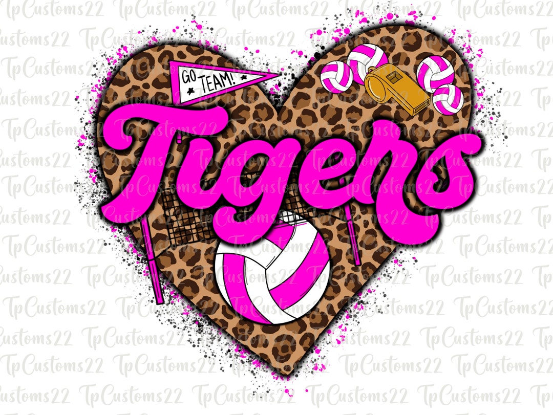 Tigers Volleyball PNG, Volleyball Png, Pink Tigers, Football Shirt ...