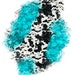 Cowhide Turquoise Pattern Patches Background Png Sublimation Design ...