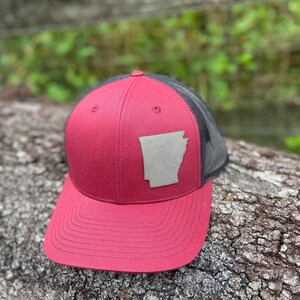 Blank Arkansas State Leather Shape, Leatherette Patches With Adhesive ...