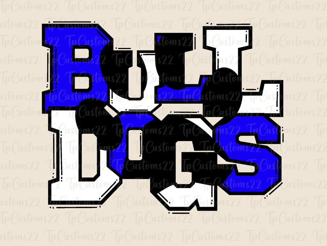 Bulldogs Blue PNG, Football Png, Blue Bulldogs, Football Shirt, Team ...